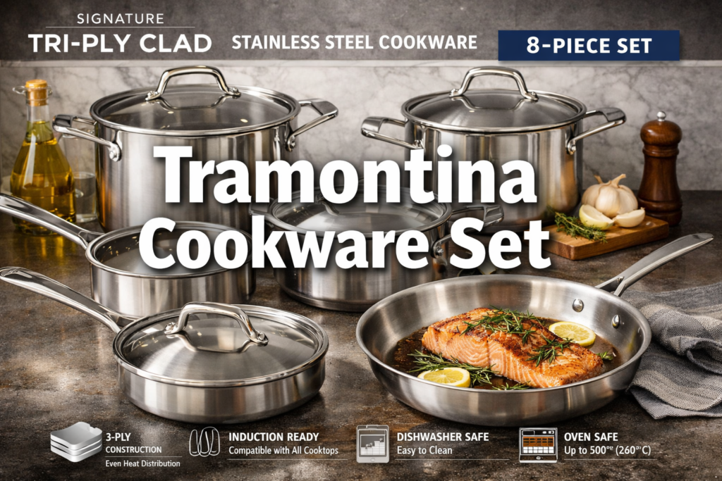 Best Tramontina Tri-Ply Clad 8-Piece Cookware Set Review